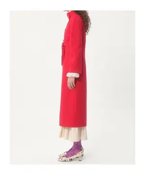 Valentino Garavani Double-breasted High Neck Coat With Vlogo Buttons - Paris