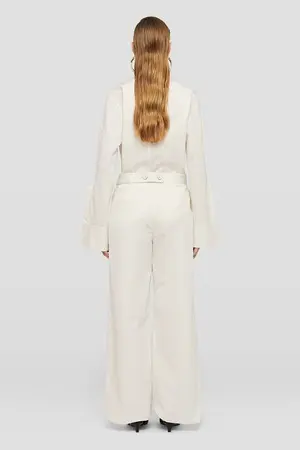 JIL SANDER Wide Leg Pleated Trousers