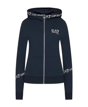 Ea7 Full Zip Sweatshirts Hoodies For Women