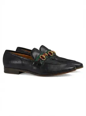 Gucci Horsebit Round Toe Loafers