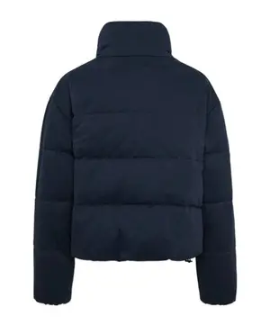 Dsquared2 Quilted Down Jacket With Striped Quilting - Blue