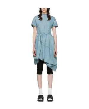 We11Done Round Neck Short-sleeved Dress