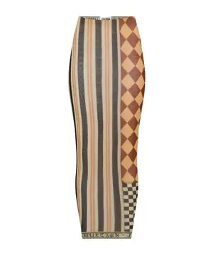 JEAN PAUL GAULTIER Patchwork Printed Maxi Skirt