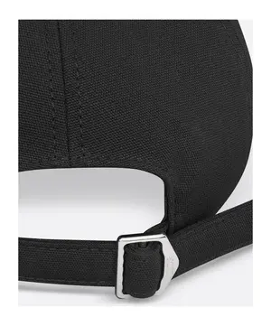 Dior Cotton Cap With Oblique Embroidery - Black