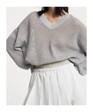 Brunello Cucinelli V-neck Knit Jumper