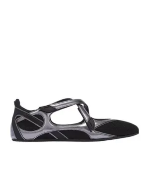 Attico Ballet Flats - Black
