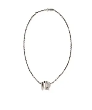 Balenciaga Balenciaga 3 Letter VIP Pendant Necklace Multicolor