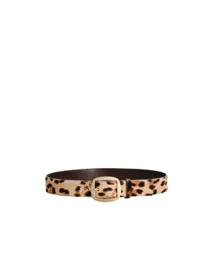 Women's Leopard Print Leather Belts