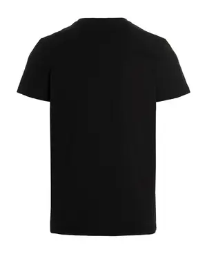 Balmain Flocked Logo Crewneck T-shirt