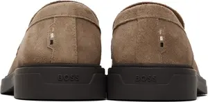 Hugo Boss Suede Loafers With Buckle Detail