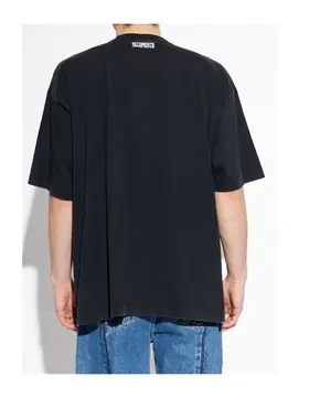 Vetements Logo Embroidered Crewneck T-shirt