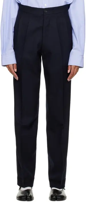 MAISON MARGIELA High-waist Pressed Crease Trousers