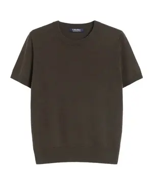 Max Mara Max Mara Crewneck Knitted Top Dark Green