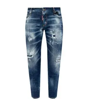 Dsquared2 Jennifer Cropped Jeans With Ripped Detailing