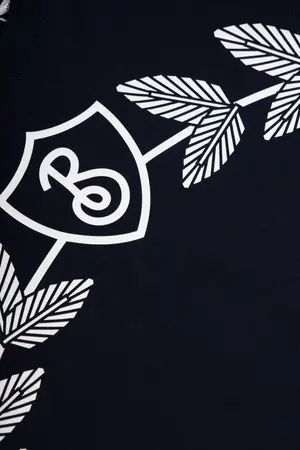 Burberry Oak Leaf Crest Print Cotton T-shirt