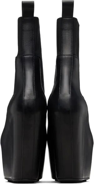 Rick Owens Temple Grilled Wedge Beatle Chelsea Boots