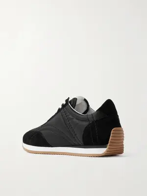 TOTEME Quilted Lace-up Sneakers - Black
