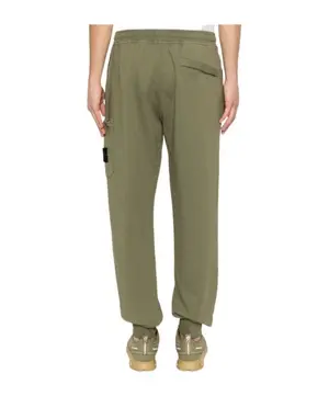 Stone Island Compass-badge Tapered Pants - Green