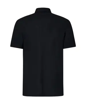 DRUMOHR Spread-collar Cotton Polo Shirt - Black