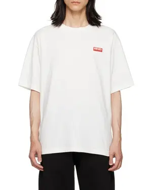 Kenzo Oversized Logo Printed Crewneck T-shirt