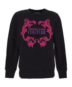 Versace Barocco Logo-print Cotton Sweatshirt