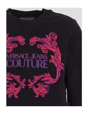 Versace Barocco Logo-print Cotton Sweatshirt
