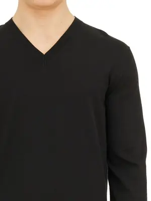 Dsquared2 V-neck Knitted Jumper With Logo Detail