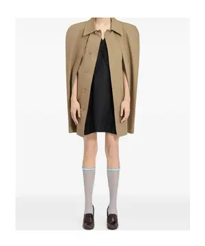 MAISON MARGIELA Cape With Slit Sleeves - Brown