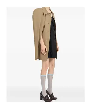 MAISON MARGIELA Cape With Slit Sleeves - Brown