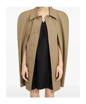 MAISON MARGIELA Cape With Slit Sleeves - Brown