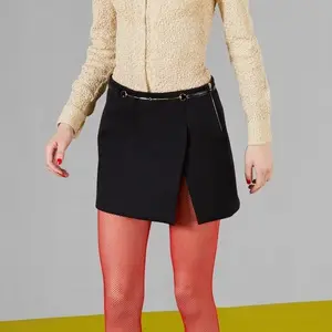 Gucci Horsebit Detail Front Slit Mini Skirt