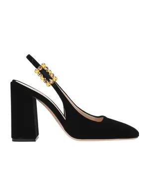 GIANVITO ROSSI Square Toe Slingback High Heels