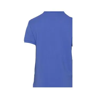 Polo Ralph Lauren Logo Embroidered Short-sleeved Polo Shirt - Blue