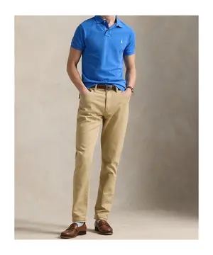 Polo Ralph Lauren Logo Embroidered Short-sleeved Polo Shirt - Blue
