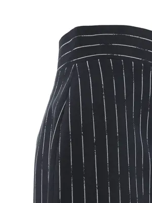Alexander McQueen Striped High-waist Midi Skirt