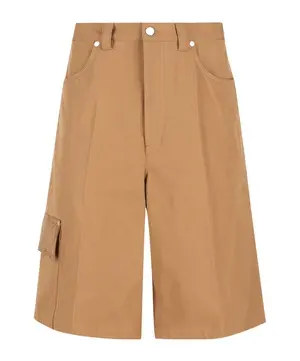 Gucci Gg Monogram Cargo Shorts - Camel