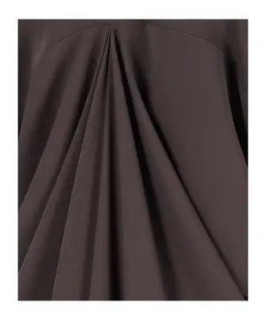 MAISON MARGIELA V-neck Pleated Midi Dress
