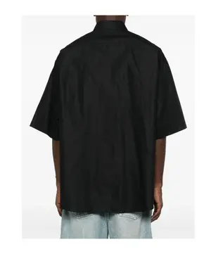 Balenciaga Bb Logo Embroidered Oversized Shirt