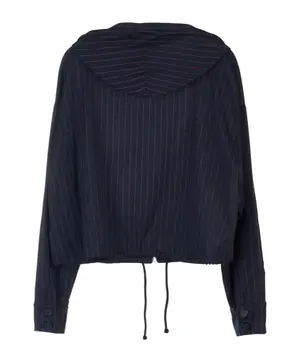 Max Mara Long-sleeved Hooded Casual Jacket - Black