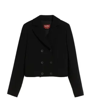 Max Mara Acciaio Double-breasted Blazer - Black