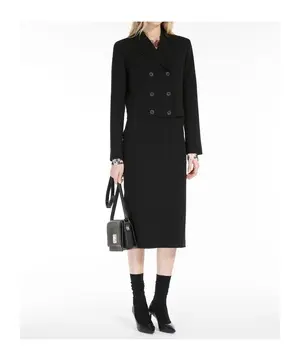 Max Mara Acciaio Double-breasted Blazer - Black