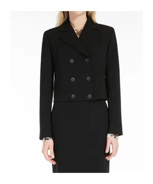 Max Mara Acciaio Double-breasted Blazer - Black