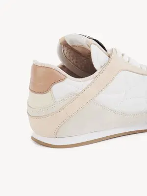 Chloé Lace-up Sneakers With Logo Detailing - Tender Peach Color