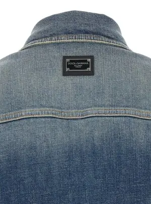 Dolce & Gabbana Long Sleeve Collared Denim Jacket - No