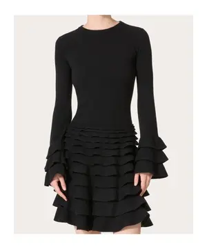 Valentino Garavani Ruffled Crewneck Jumper