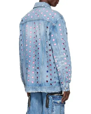 We11Done Logo Denim Jacket