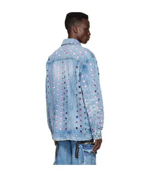 We11Done Logo Denim Jacket