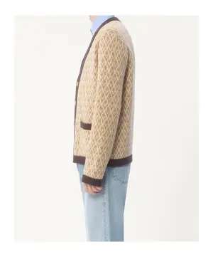 Valentino Garavani Jacquard Pattern V-neck Cardigan - No
