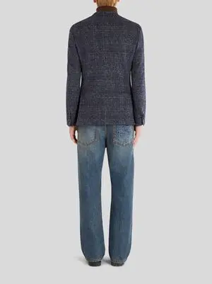 Etro Checked Long Sleeved Blazer