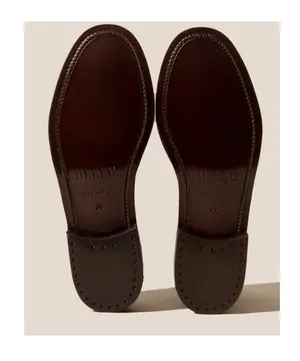 Hereu Patent Leather Loafers With Adjustable Buckle - Cocoa